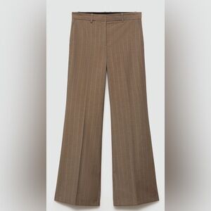 Mango | Pants & Jumpsuits | Mango Brown Pinstripe Pants Nwt | Poshmark
